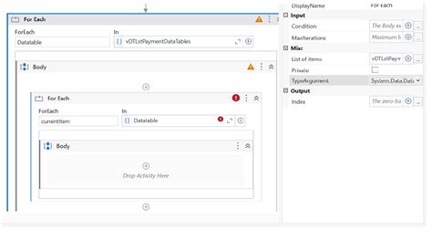 Please Let Me Know How To Loop Into List Of Datatables And What Is The