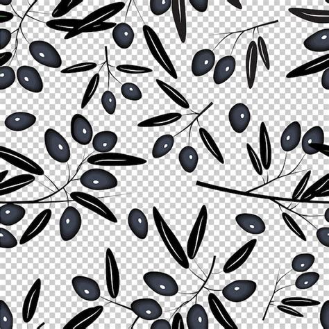 Premium Vector Olive Seamless Pattern