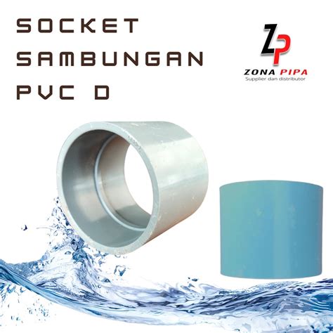 Jual Socket PVC Sambungan Pipa Inch D PVC Pralon I Fitting Pipa I Aksesoris Pipa Shopee