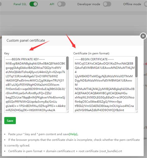 after turn on aapanel ssl the browser still shows not secure