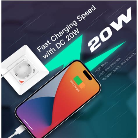 Умная розетка Tuya Wi Fi Usb Type C с быстрой зарядкой 16a купить в Алматы