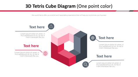 3d Tetris Cube Diagram One Point Color