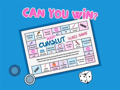 Sissy Cum Slut Game Sex Game Printable Adult Game Sissification Cum Instructions Sissy