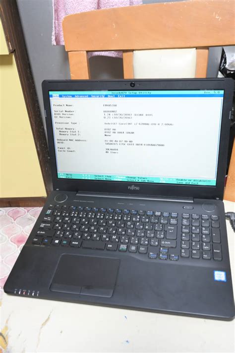 Yahooオークション Fujitsu Fmva53xb Lifebook Ah53x Core I7 6700