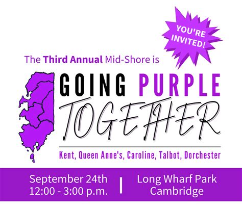 The Mid Shore Is Going Purple Together Five Counties Unite For