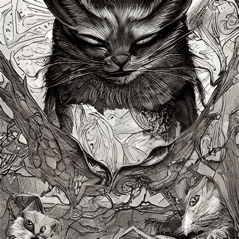 Bat Cat Night Vision · Creative Fabrica
