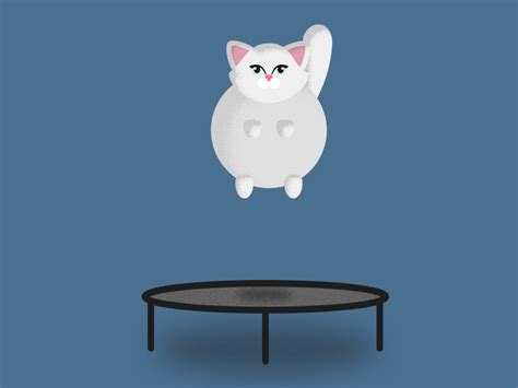 Jumping Round Cat By Sophie Graves On Dribbble