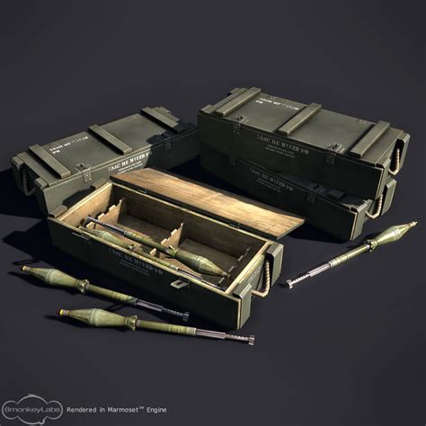 3d Crate Rpg Model