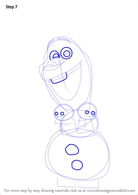How To Draw Olaf From Frozen Fever Frozen Fever Step By Step DrawingTutorials Com
