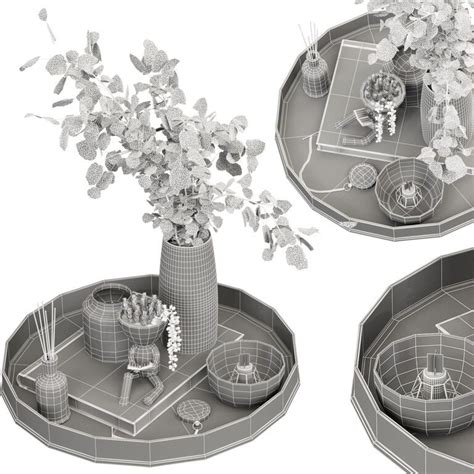 Decorative Set 07 358426 3d Model Download 3d Model Decorative Set