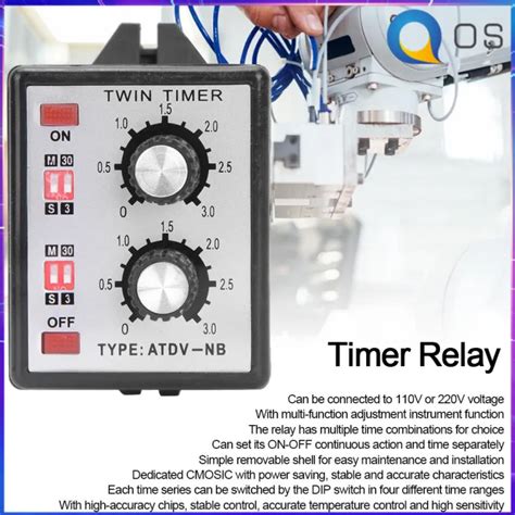 【ราคาถูกสุด】control Time Switch Relay On Off Timer Relay Multi Section Atdv Nb Ac110v 220v