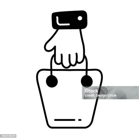 バッグ落書きアイコンデザインイラスト白い背景に生態記号 Eps 10 ファイル からっぽのベクターアート素材や画像を多数ご用意