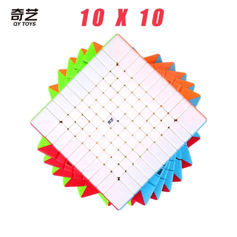Qiyi 10x10 Speed Cube Professional 10x10x10 Magic Cube Stickerless