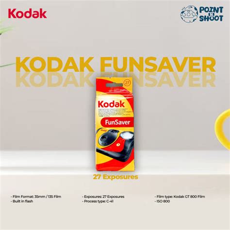 Jual Kodak FunSaver Fun Saver Disposable Camera ISO 800 Dg 27 Exp