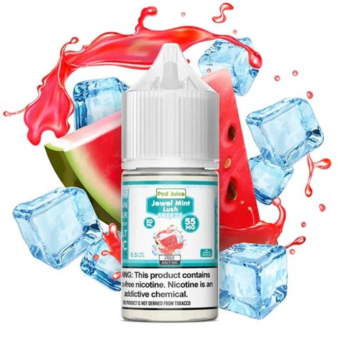 Pod Juice Freeze Jewel Mint Lush Freeze Salt 30ml