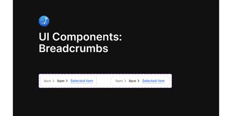 UI Components Breadcrumbs Figma