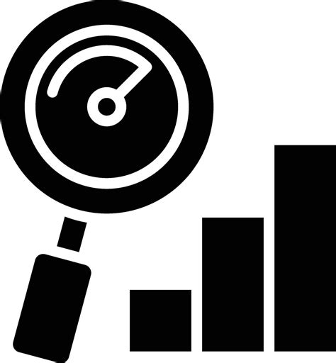 Work Analysis Icon Combines Two Common Elements Related To Data Analysis Research And Growth
