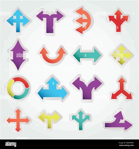 Vector Arrows Set Stock Vector Image And Art Alamy