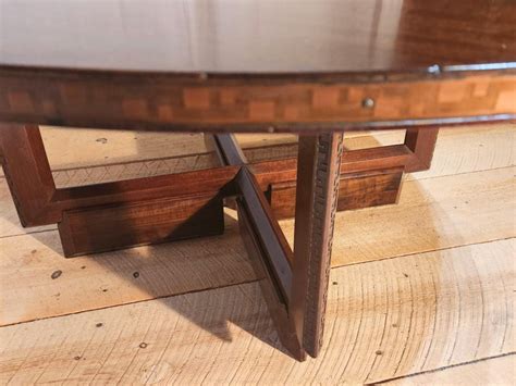 Frank Lloyd Wright Mahogany Game Table Risers Heritage Henredon