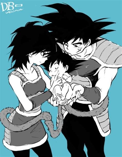 Bardock Gine And Kakarot Dragon Ball Z Dragon Ball Super Art Dragon
