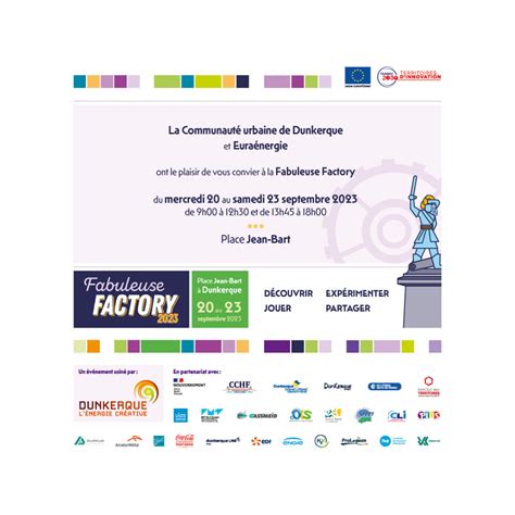 La Fabuleuse Factory Est De Retour Du 21 Au 23 09 2023 Dunkerque