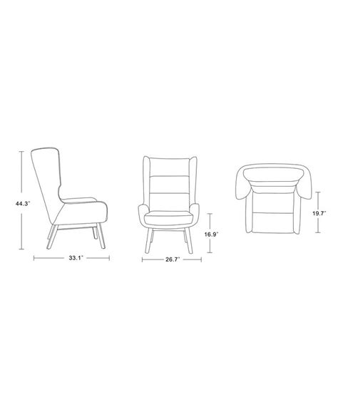 Manhattan Comfort Sampson Accent Chair Set Of 2 And Reviews Furniture