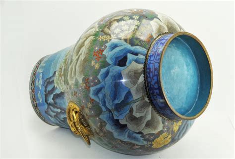 Китай клуазоне эмаль ваза олени china cloisonne enamel vase deers
