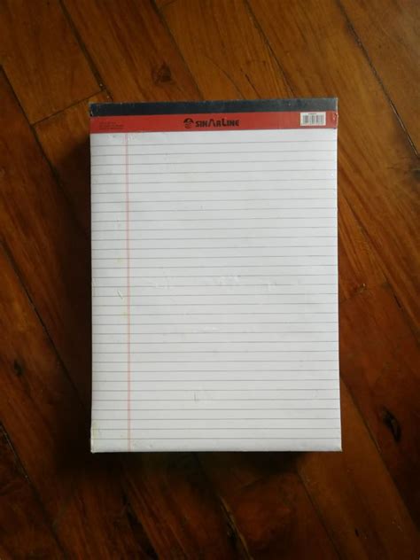 Sinarline Legal Pad A4 Size Hobbies And Toys Stationary And Craft Craft Supplies And Tools On