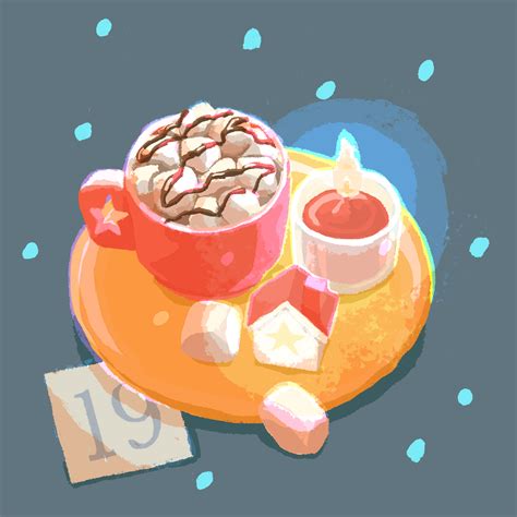 Tonekoya Original Highres Candle Chocolate Syrup Coffee Mug Cup Drink Fire Food Food