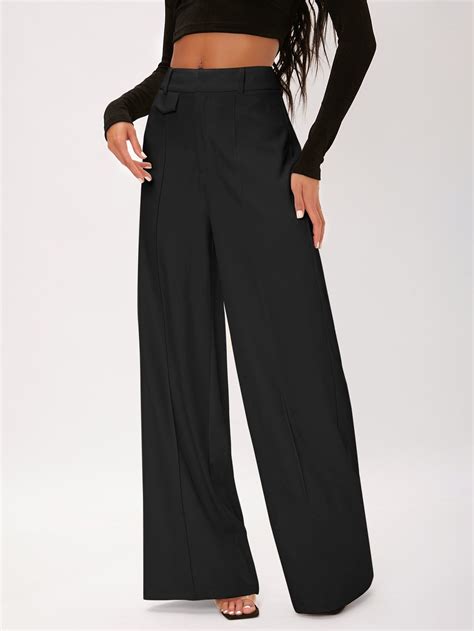 Seam Front Wide Leg Trousers Tall Women Wide Leg Trousers Wide Leg