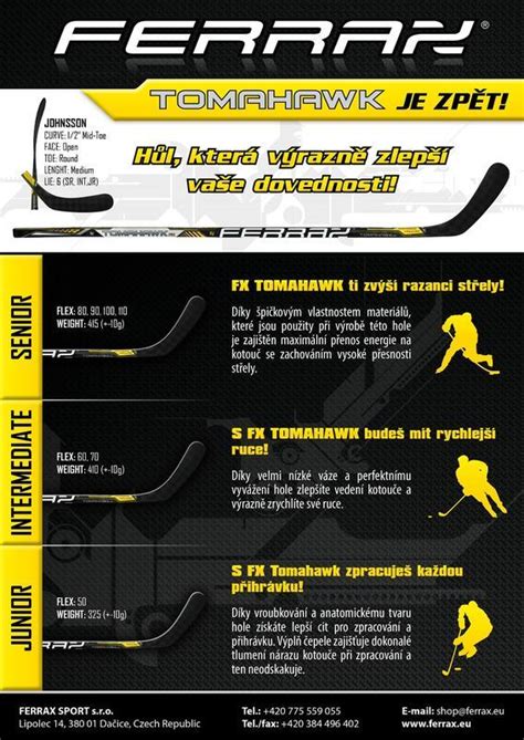 Hůl Ferrax Tomahawk Jr Ferrax Hockey Shop