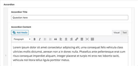 Custom Accordion Gutenberg Block Using Advanced Custom Fields Titus Design