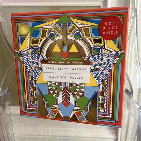 Games Frank Lloyd Wright Imperial Hotel Peacock Rug Piece Foil