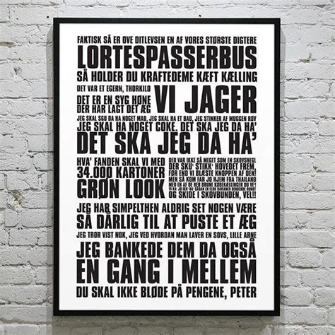 Plakat med citater fra Blinkende Lygter s h Køb her