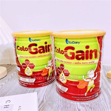 Sữa Colos Gain 800g Sữa Tiêu Hóa Tăng Miễn Dịch