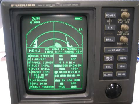 Furuno Rdp 099 Crt Display For 1731 17511761 Radar System Tested