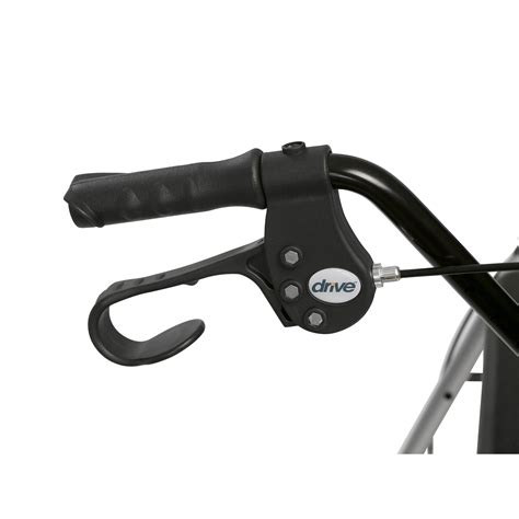 Drive Medical Aluminum Rollator Walker Folding Back Support Padded Seat R728bl R728rd