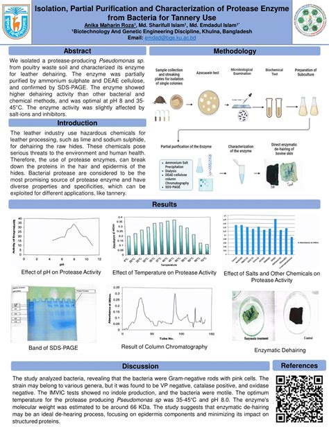 Pdf Isolation Partial Purification And Characterization Of Protease