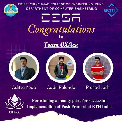 Pccoe Acm Student Chapter On Linkedin Pccoe Pccoepune Cesa