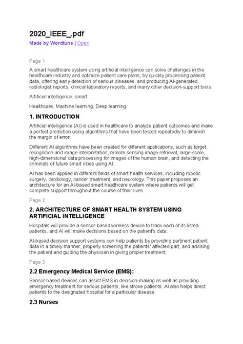 IEEE Summary NON Technical Activity IEEE Made By Wordtune Open Page A Smart