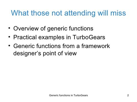 Generic Functions In Turbogears