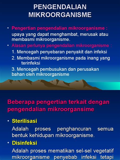 Pengendalian Mikroorganisme Pdf