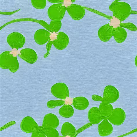 Pastel Clover Vector Graphic Kawaii Repeating Pattern · Creative Fabrica