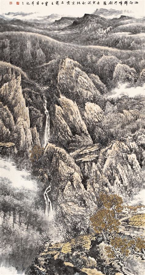 何宝力 2010年作 洒向群峰尽斜阳 镜心北京翰海 2011春季拍卖会北京翰海拍品价格图片拍卖专场拍卖会预展拍卖会结果卓克拍卖频道