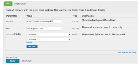 testing the infusionsoft api using mashery invoco telecom