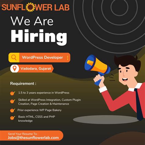 hiring wordpressdeveloper joinourteam teamsfl wordpress megha desai