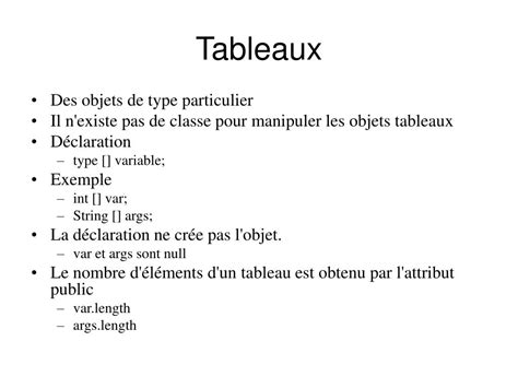 Ppt Strings Et Tableaux En Java Powerpoint Presentation Free