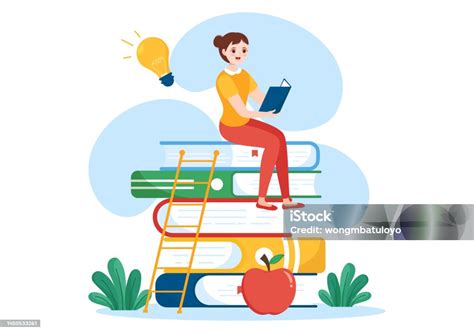 성장 개념 학습 모델을 사용한 경력 교육은 평면 만화 손으로 그린 템플릿 일러스트레이션에서 실제 경험을 위한 활동을 연결합니다 개념에 대한 스톡 벡터 아트 및 기타 이미지