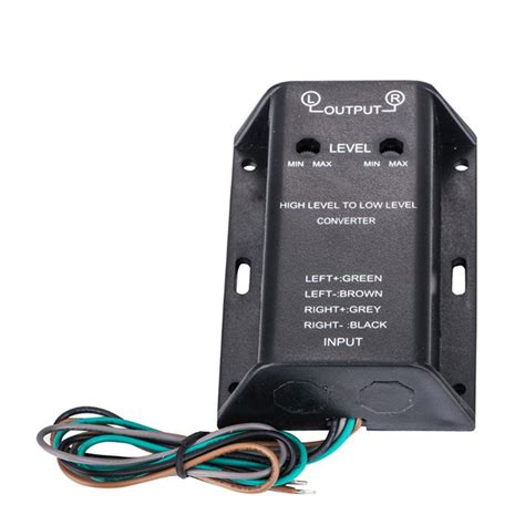 High To Low Level Converter For Car Audio 2 Rca Line Out Amplifier