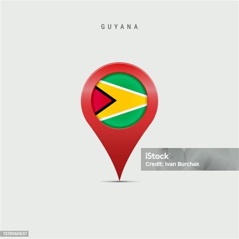 가이아나의 국기와 눈물 방울지도 마커 벡터 일러스트레이션 0명에 대한 스톡 벡터 아트 및 기타 이미지 0명 3차원 형태 가벼운 Istock